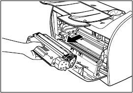 Clearing jam from inside the machine L170