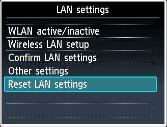How to Reset the Network Settings - MG5320