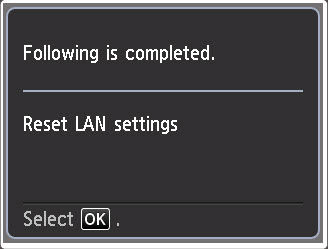 How to Reset the Network Settings - MG5320