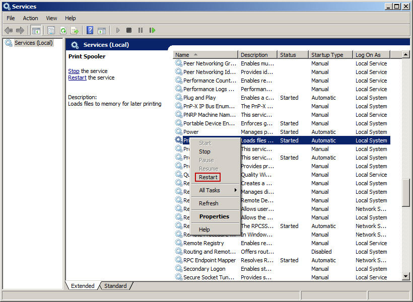 The Message "A Printer Error Has Occurred" Appears When Trying to Print ...