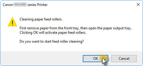 Cleaning the Print Roller from a Windows PC - MG3520 / MG3522 / MG3620
