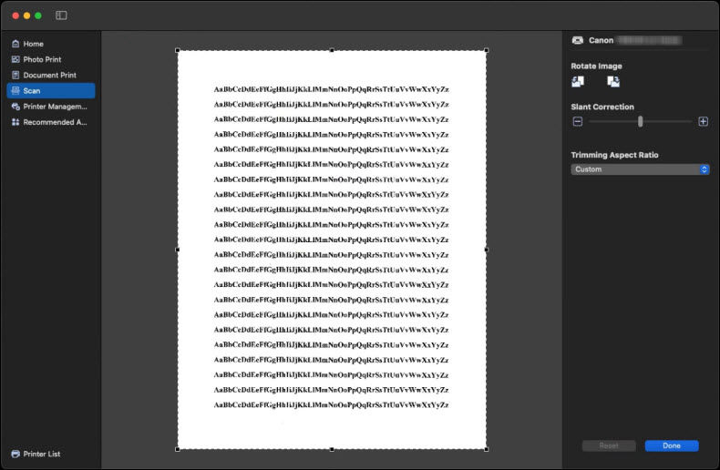 Canon PRINT (macOS) - Scan Photos or Documents