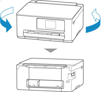 Remove Jammed Paper from the Rear Side - TS7720