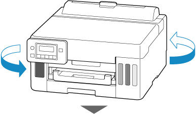 Remove Jammed Paper from the Rear Side of the Printer - GX5020