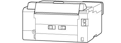 Remove Jammed Paper from the Rear Side of the Printer - GX5020