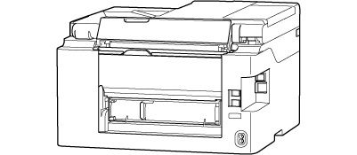 Remove Jammed Paper from the Rear Side - GX4020