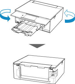 Removing Jammed Paper from the Rear Side - TS9120 (TEXT) (VIDEO)
