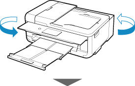 Removing Jammed Paper from the Rear Side - TS9520 / TS9520a / TS9521C
