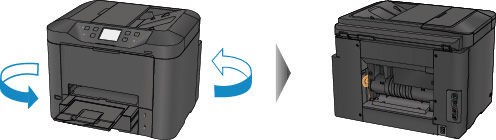 Support Code 1303 Appears (Paper Jammed Inside the Rear Cover) - MB5420