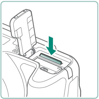 Inserting and Removing the Battery Pack and Memory Card SX70 HS