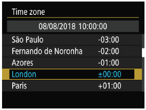 Setting the Date, Time, Time Zone and Language SX70 HS