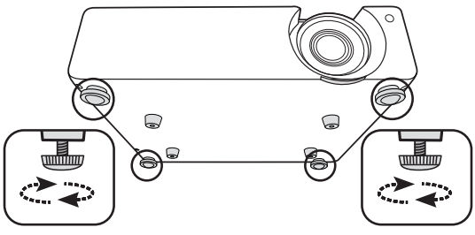 Adjusting the projected image Adjusting the projection angle LX-HM502Z