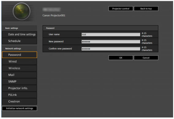 Setting Up the Network REALis 4K6020Z / 4K5020Z