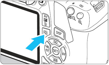 Quick Control for Shooting Functions (EOS Rebel T7)