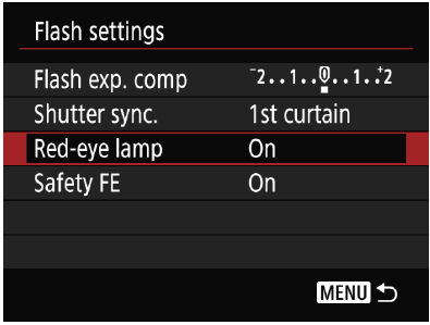 Configuring Flash Settings SX70 HS