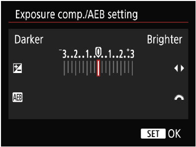 Auto Exposure Bracketing (AEB Shooting) SX70 HS