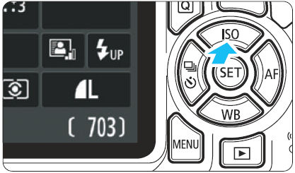 ISO: Changing the ISO Speed to Suit the Light Level (EOS Rebel T7)