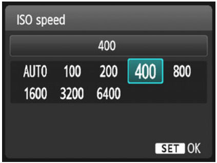 ISO: Changing the ISO Speed to Suit the Light Level (EOS Rebel T7)