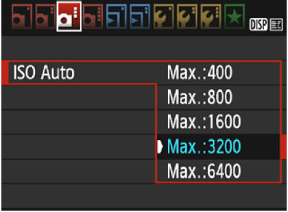 ISO: Changing the ISO Speed to Suit the Light Level (EOS Rebel T7)