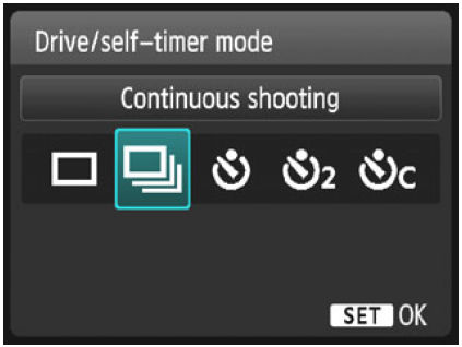 Using the Self-timer (EOS Rebel T7)