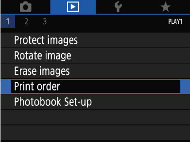 Adding Images to Print Orders (DPOF) SX70 HS