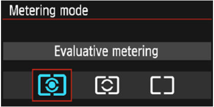 Changing the Metering Mode (EOS Rebel T7)