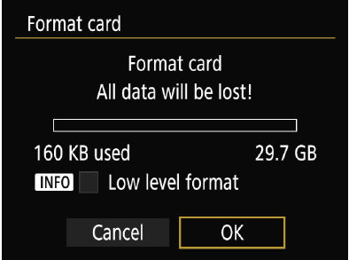 Formatting Memory Cards SX70 HS