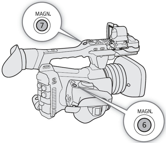 Adjusting the Focus Magnification XF705
