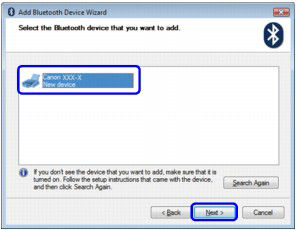 Setting up the printer and computer for printing via Bluetooth ...
