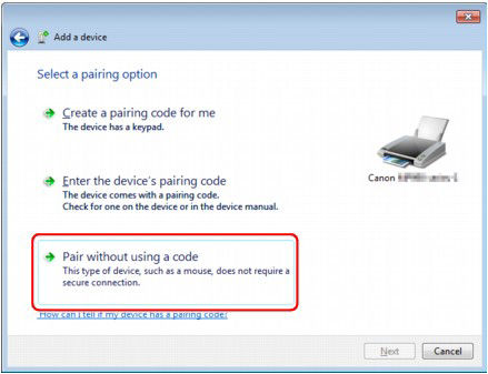 Setting up the printer and computer for printing via Bluetooth ...
