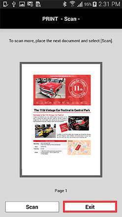 Scan with your printer using the Canon PRINT Inkjet/SELPHY app - Android