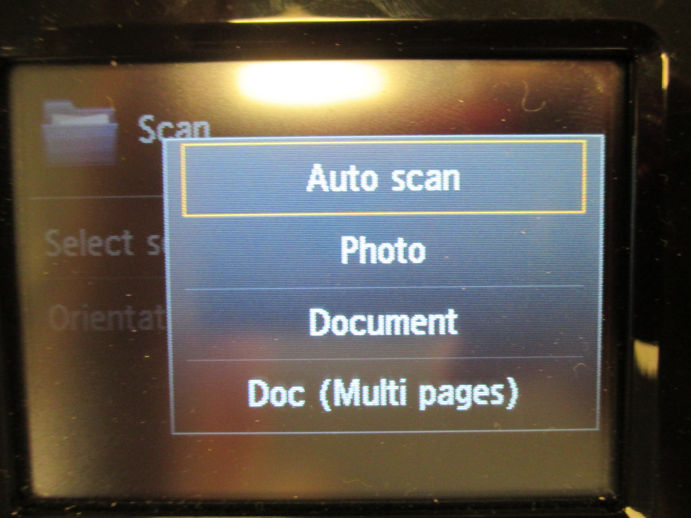 Scanning to a Cloud Service from the Operation Panel of Your Printer