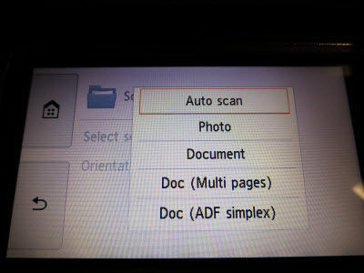 Scanning to a Cloud Service from the Operation Panel of Your Printer