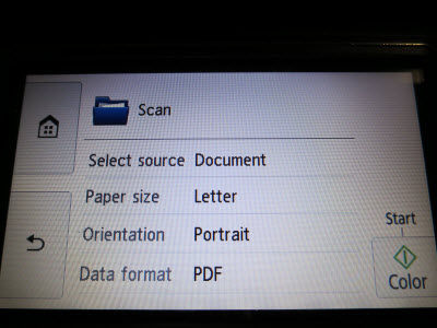 Scanning to a Cloud Service from the Operation Panel of Your Printer