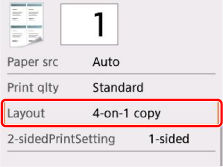 Copying Four Pages onto a Single Page - TS5120