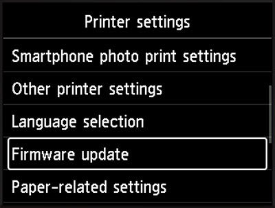 Update the Firmware from the Operation Panel - PRO-200 / PRO-300