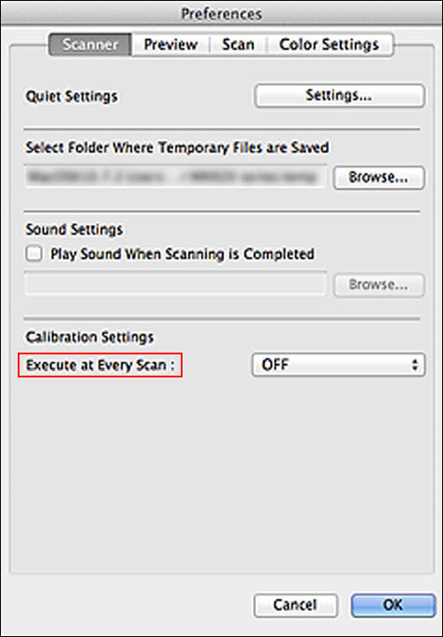 Calibrate the Scanner from a Mac - MX922