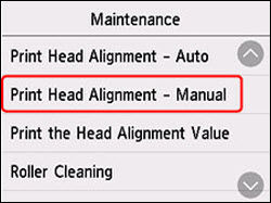 Align the Print Head Manually - GX1020