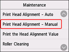 Align the Print Head Manually - GX5520X