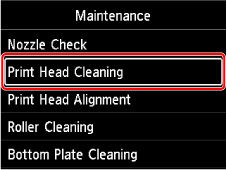 Cleaning the Print Head Deeply from the Operation Panel - PRO-200