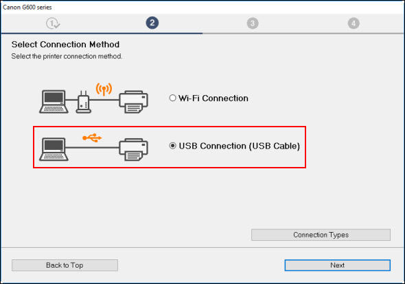 PIXMA G620 USB Setup - Windows