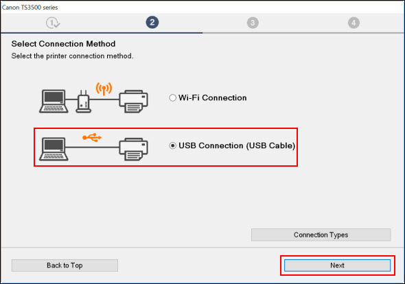 PIXMA TS3500 Series USB Setup - Windows