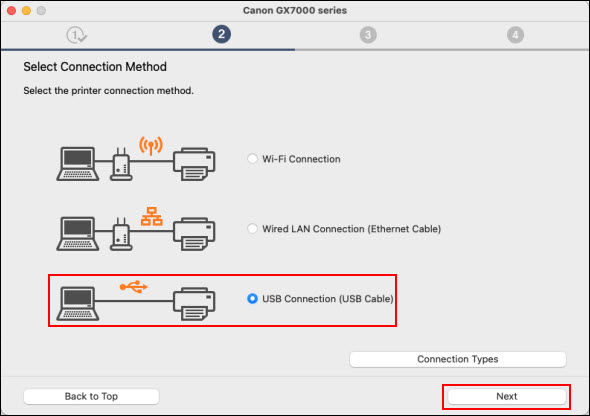MAXIFY GX7020 USB Setup - Mac OS