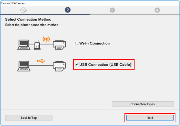 PIXMA G3260 USB Setup - Windows