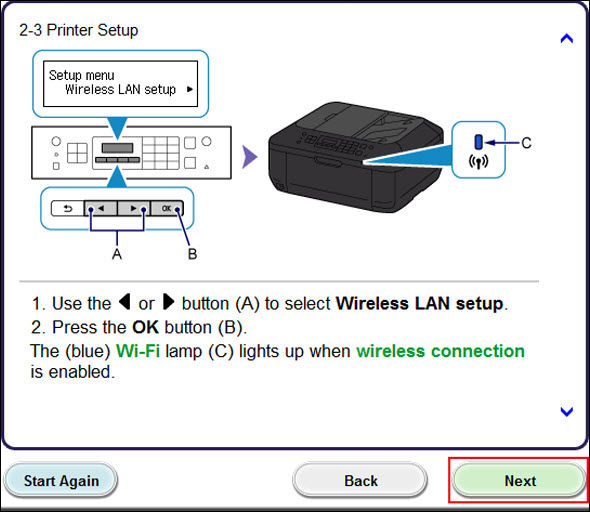 Cableless Setup from a Windows PC - MX472 / MX479