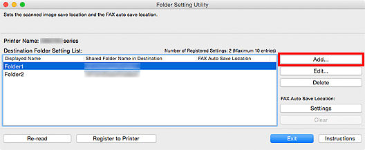 Set Up Scan Folders From Quick Toolbox for Mac - MAXIFY