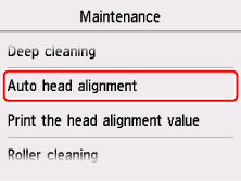 Aligning the Print Head - TS6120