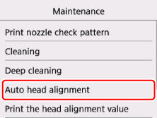 Aligning the Print Head - TS5020
