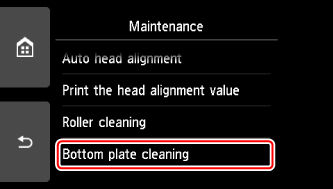 Cleaning the Bottom Plate from the Operation Panel - TS9120
