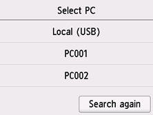 Forwarding Scanned Data to a Computer Using the Operation Panel - GX7020